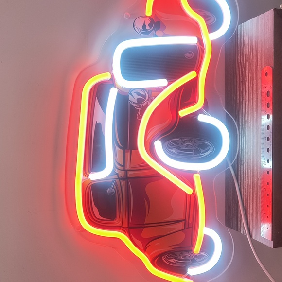 generic | Art | Vintage Car Neon Light Sign 4 Level Of Lighting | Poshmark